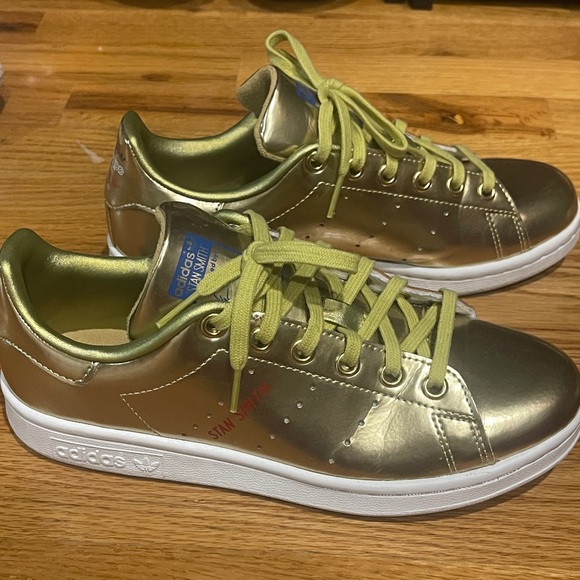 adidas | Shoes | Adidas Stan Smith Gold | Poshmark